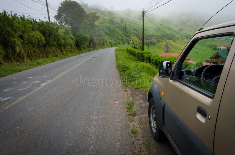 Car in the Costa Rica Countryside Stock Image - Image of tourist ...