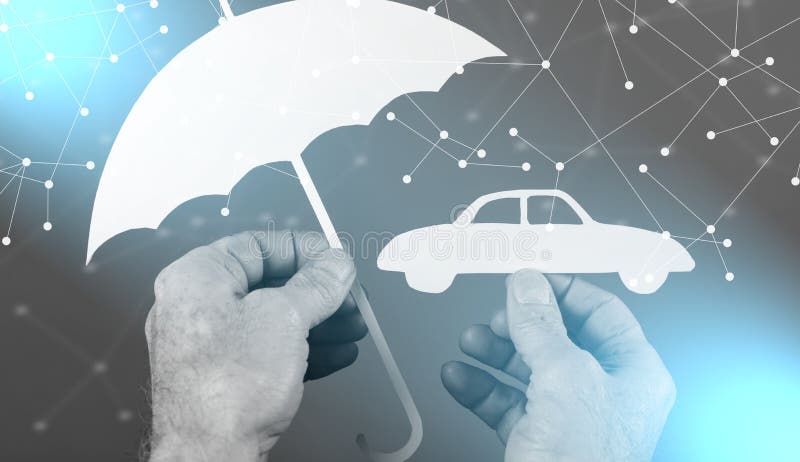 Car Coverage Concept; Light Effect Stock Photo - Image of hand, safely ...