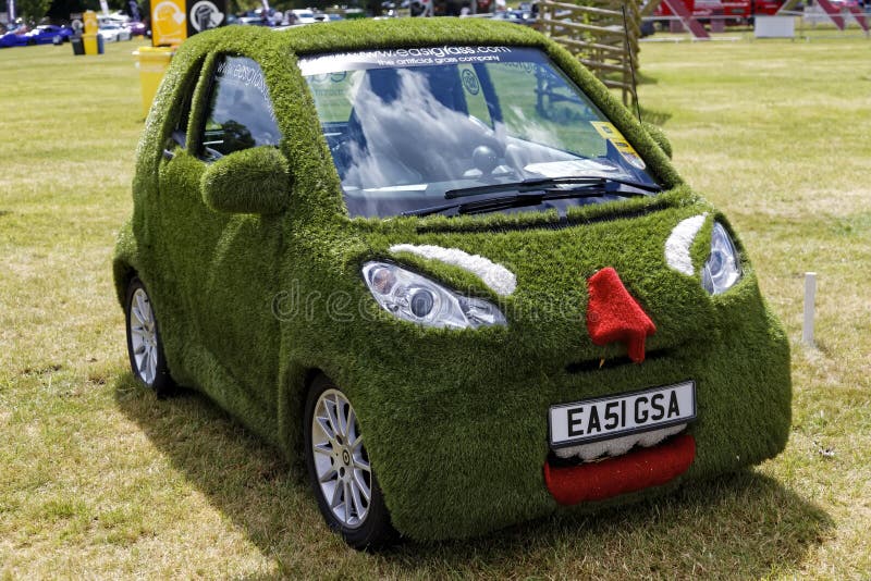 A Car Covered in Artificial Grass Editorial Image - Image of show, turf ...