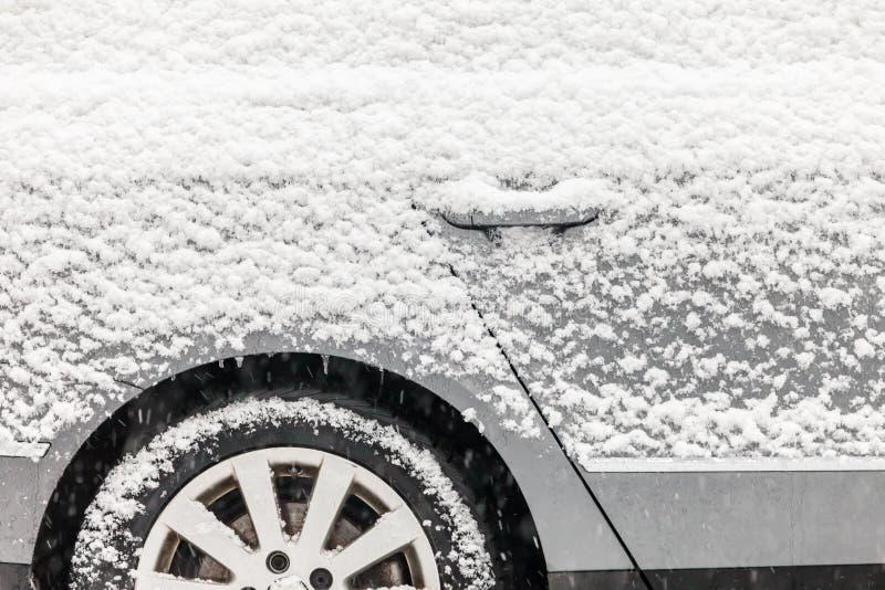 Car covered with snow stock image. Image of snowdrift - 27698093