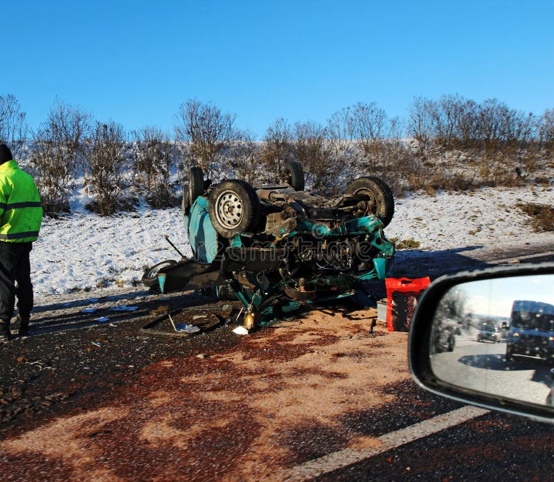 Car Crash Accident on the Road Stock Image - Image of emergency ...