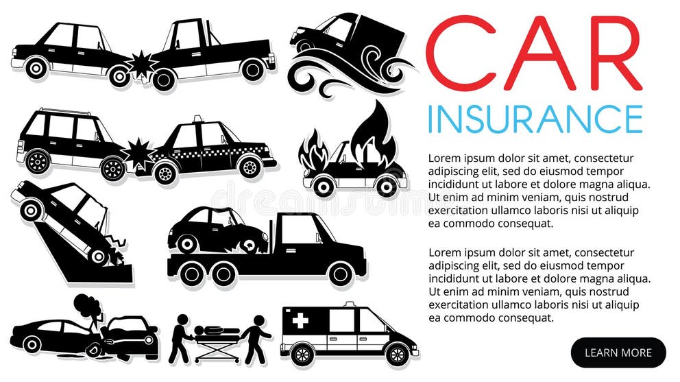 Car Crash and Accident in Sticker Stock Vector - Illustration of ...