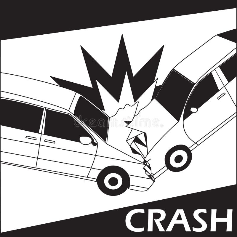 Car Accident Comic Style Vector Illustration Stock Vector ...