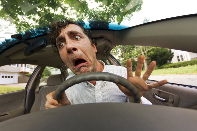Car Crash Face stock photo. Image of shocked, impact - 57538728