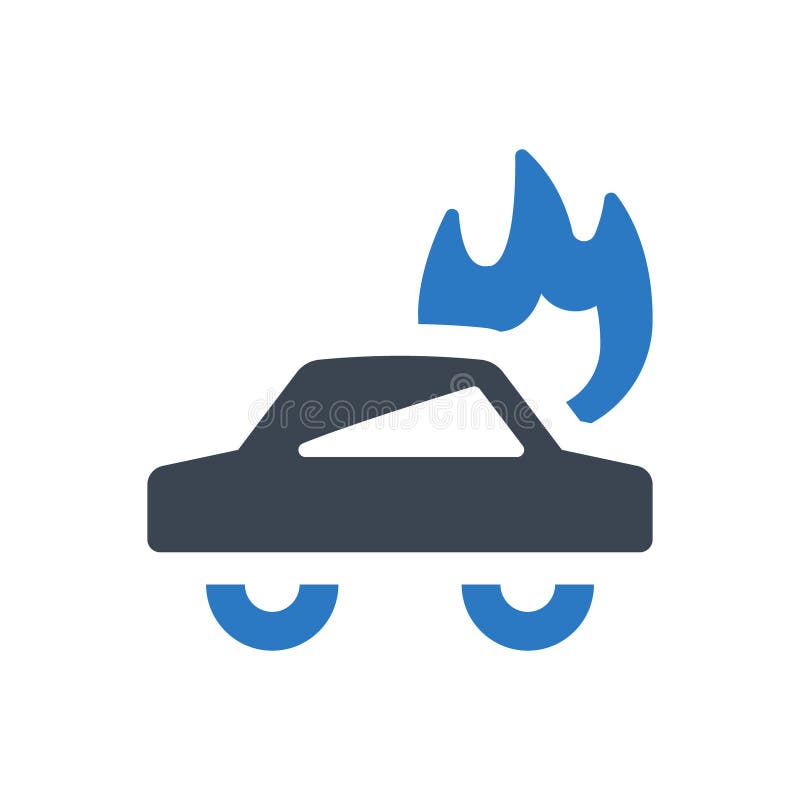 Car crash icon stock vector. Illustration of accident - 254772226