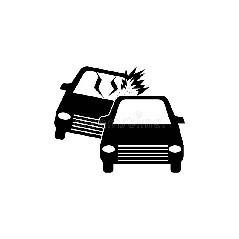 Car Crash Icon Vector Template Illustration Stock Illustration ...