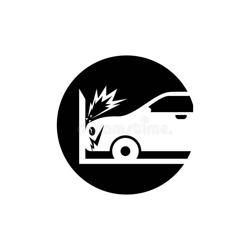 Car Crash Icon Vector Template Illustration Stock Illustration ...