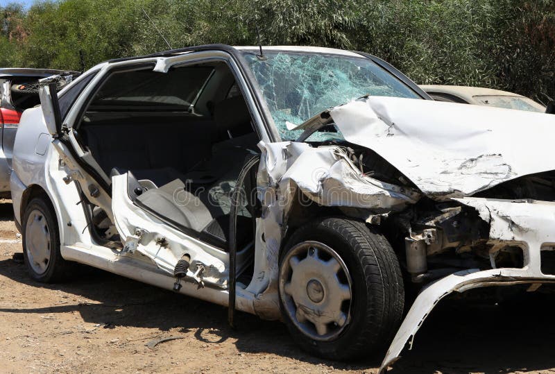Car Crash Image with Damage Stock Photo - Image of safe, crashed: 57733222