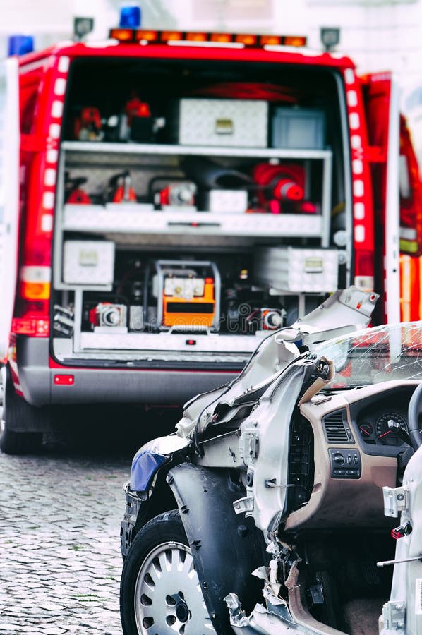 Fire Rescue Service Car Crash Training Stock Photos - Free & Royalty ...