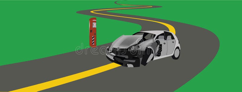 Car Crash Speed Control Speed Cameras- Stock Vector - Illustration of ...