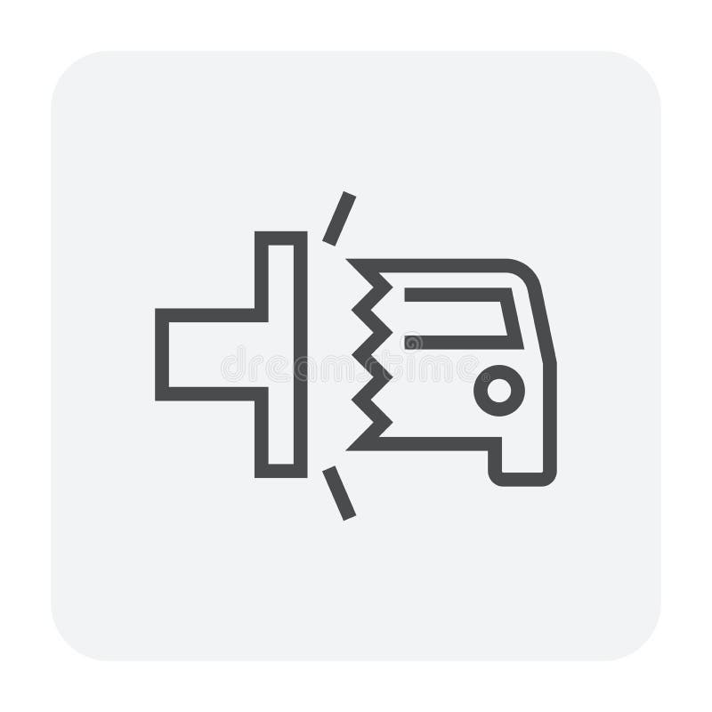 Car crash test stock vector. Illustration of aero, collision - 169355771