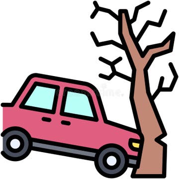 Car Crashed Tree Stock Illustrations – 119 Car Crashed Tree Stock ...