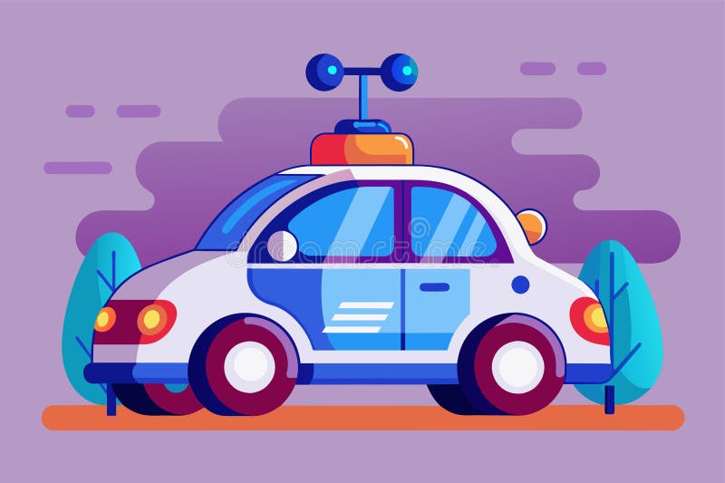 A Car Customized with a Camera Mounted on Its Roof for Data Collection ...