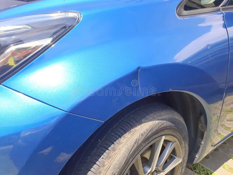 Car with damage stock photo. Image of insurance, tire - 282438034