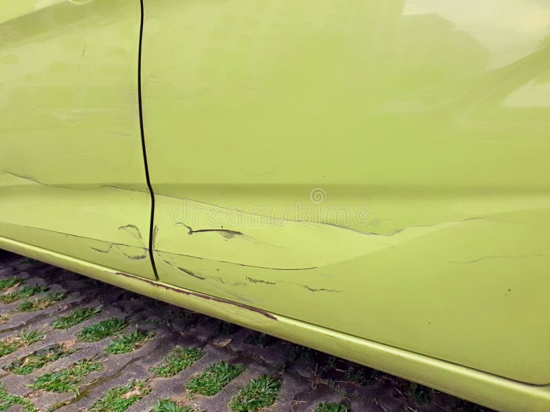 Car with damage stock photo. Image of rust, insurance - 292402200