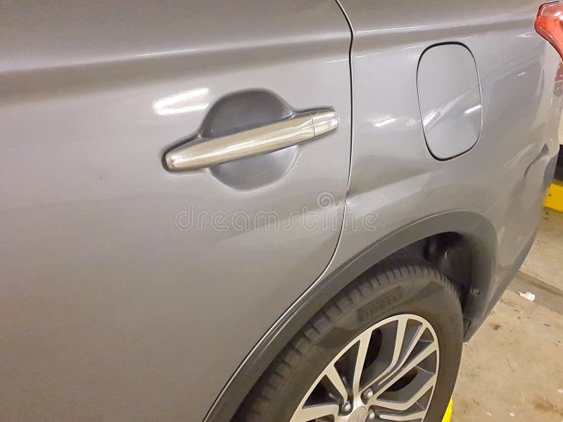 Car with damage stock photo. Image of detail, traffic - 281665380