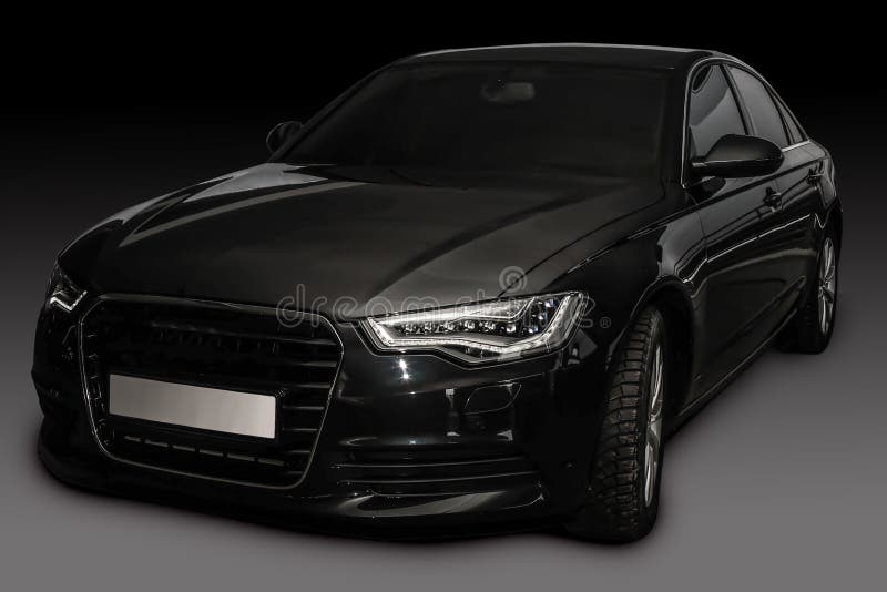 Car on a Dark Gradient Background Stock Image - Image of shine, black ...