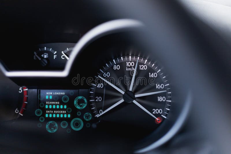 Car Dashboard Auto Digital Fast Speed Meter Number Kilometer Km for ...