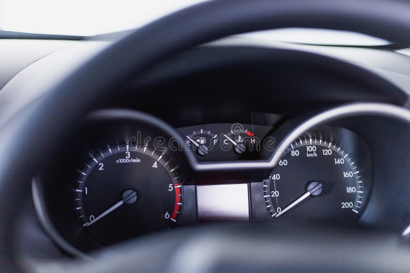 Kilometer of a Car Driving at 70, 80, 90 Km / H. Stock Image - Image of ...