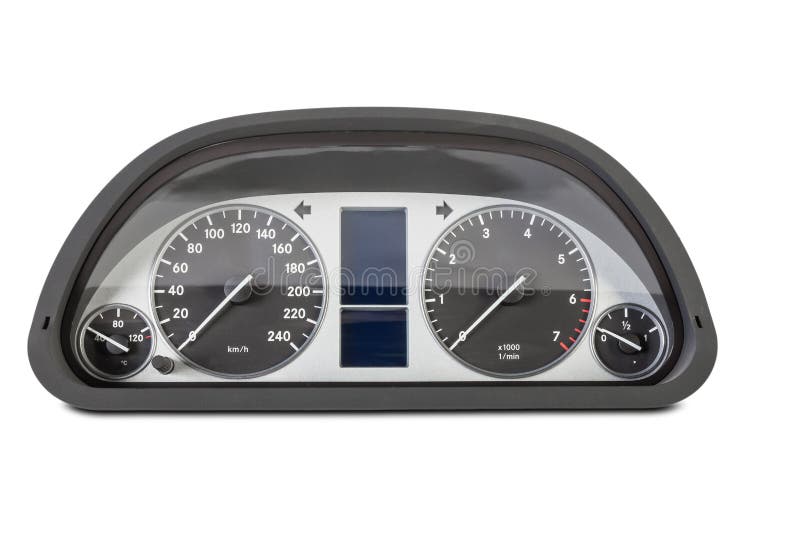 Car Speedometer Panel while Driving Stock Image - Image of highway ...