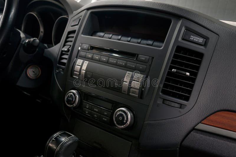Car Dashboard with Buttons. Stock Image - Image of drive, motorshow ...