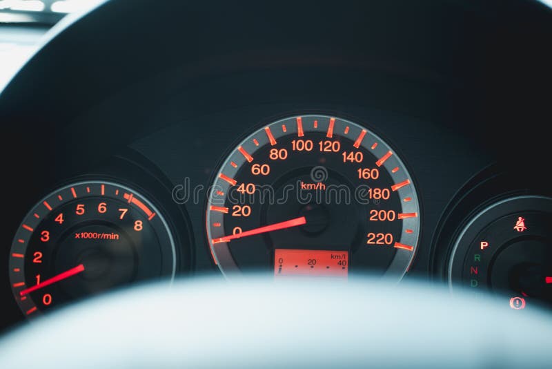 Car dashboard close up stock image. Image of fuel, measure - 185026331
