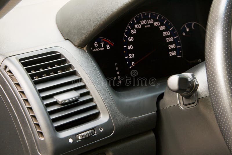Car dashboard closeup view stock image. Image of holes - 11368885