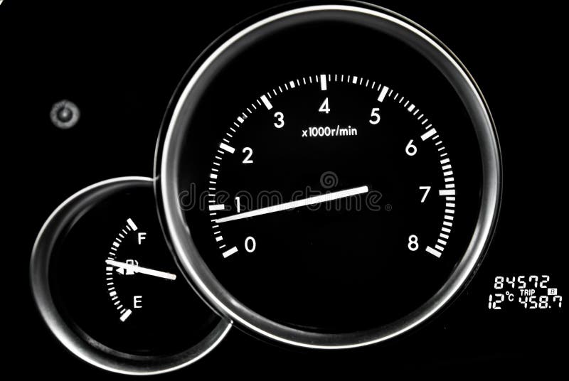 Car Dashboard Dials - Engine RPM Rotations Per Minute Stock Photo ...