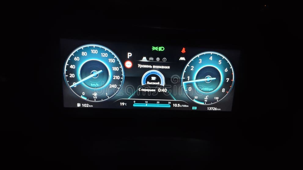 Car dashboard display stock image. Image of control - 392281347