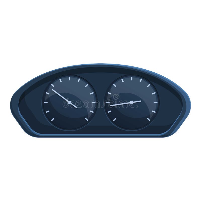 Car Dashboard Icon, Cartoon Style Stock Vector - Illustration of ...