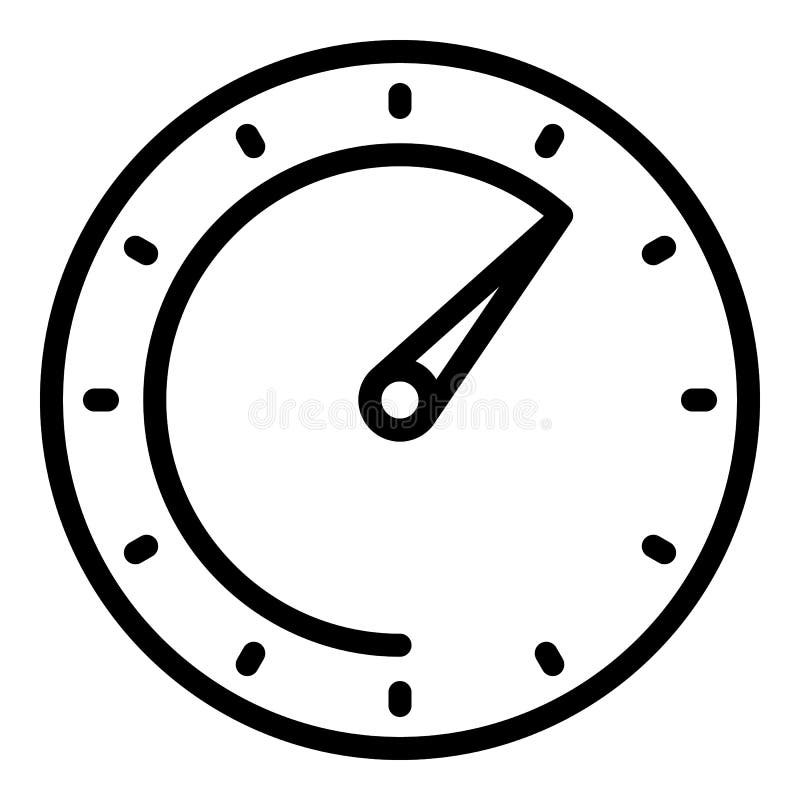 Car Dashboard Icon Outline Vector. Panel Meter Instrument Stock Vector ...