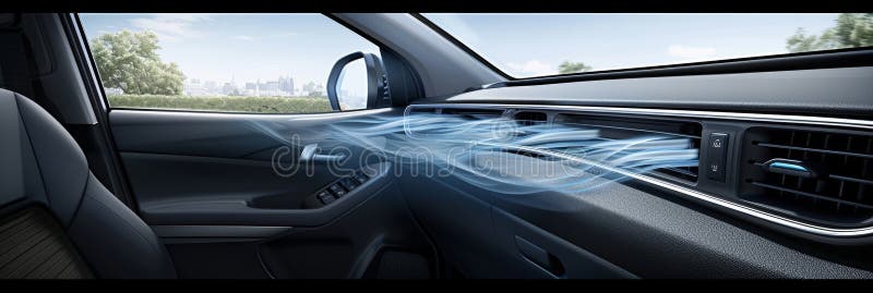 Car Dashboard Infographic Airflow, Temp Control, Vent Positions, Air ...