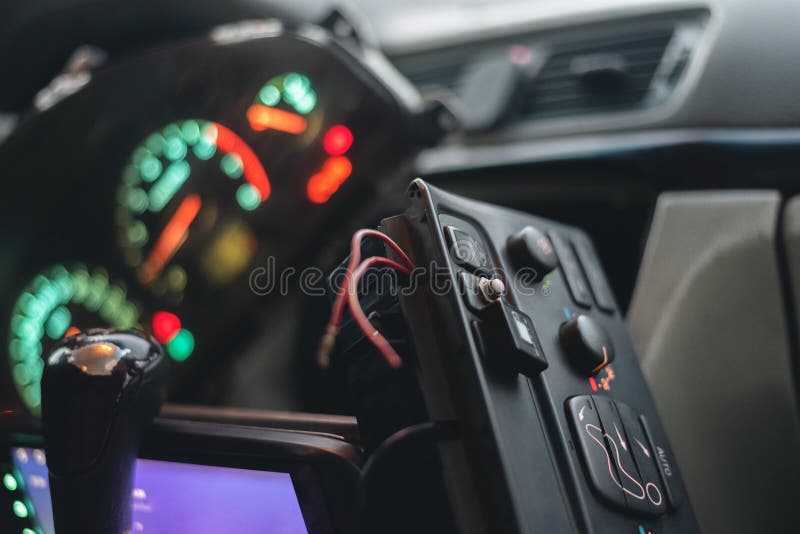 Car dashboard repair stock photo. Image of electric - 205292770
