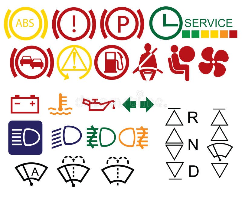 Dash Signs stock photo. Image of engine, gasoline, symbol - 17962182