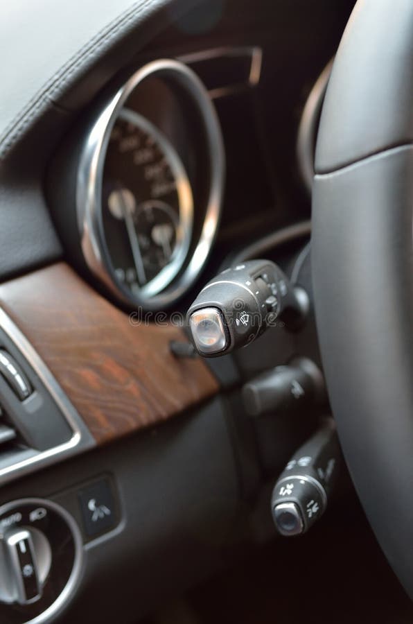 Steering Wheel Lever Details Stock Photo - Image of event, wheel: 30101050