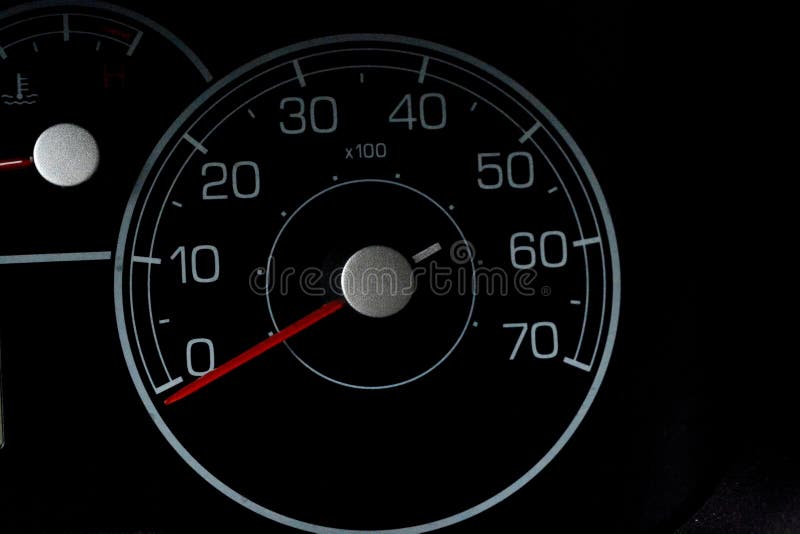 Car Dashboard with Speedometer,tachometer. Editorial Image - Image of ...