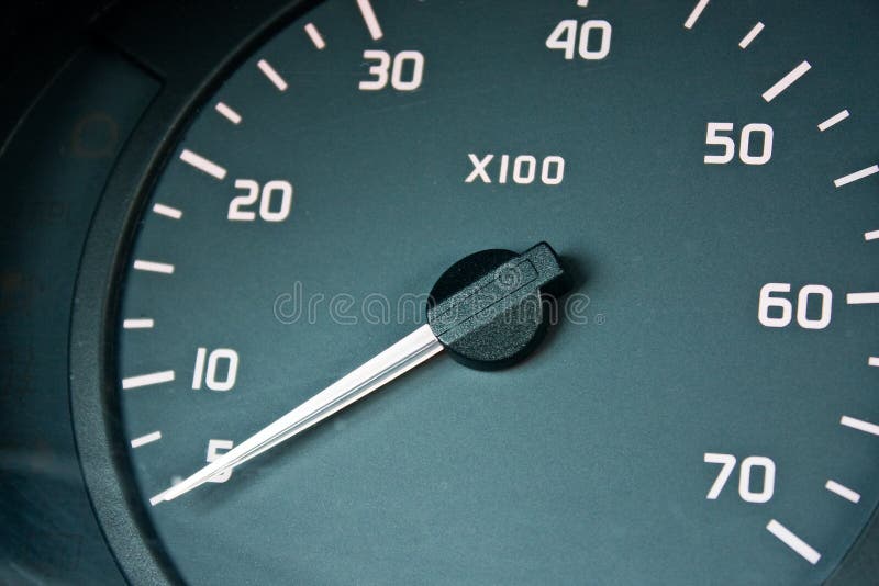 Car Dashboard Turn Meter Indicator Stock Image - Image of light, exceed ...