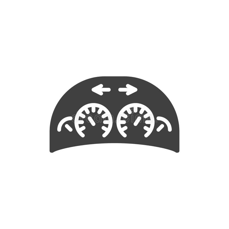 Car dashboard vector icon stock vector. Illustration of glyph - 269296132