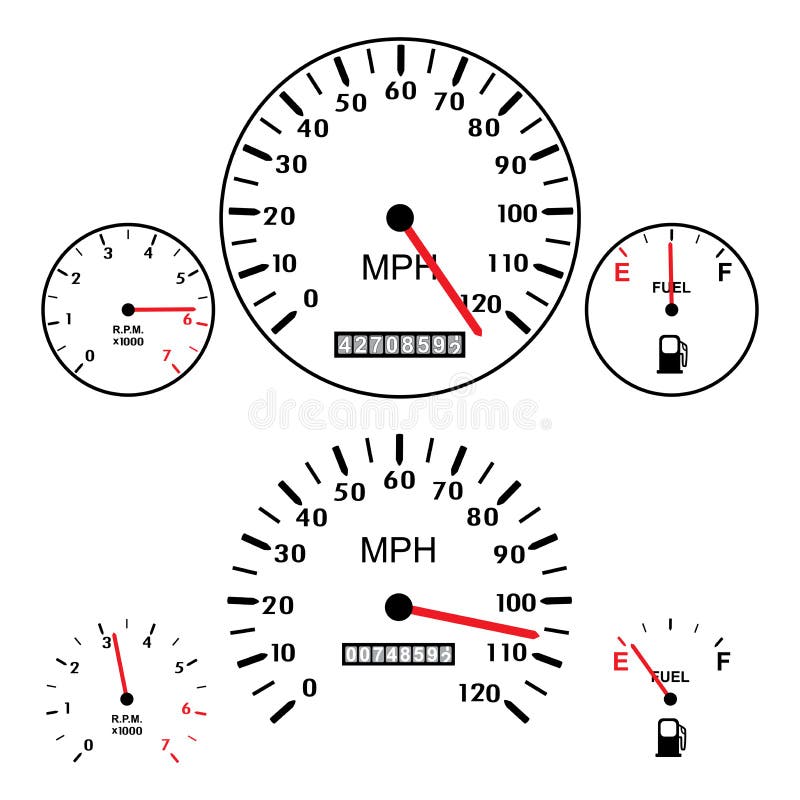 Car Speedometer Drawing