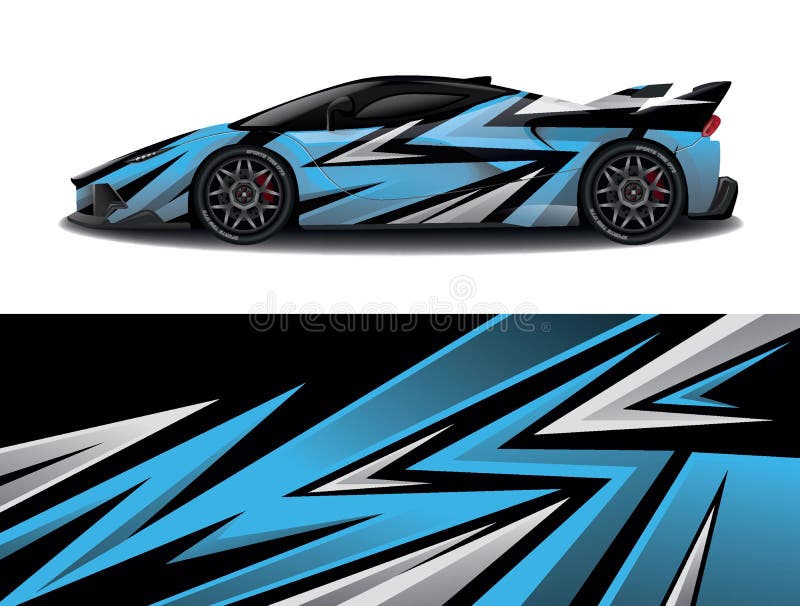 Car Decal Wrap Design Vector Editorial Stock Image - Illustration of ...