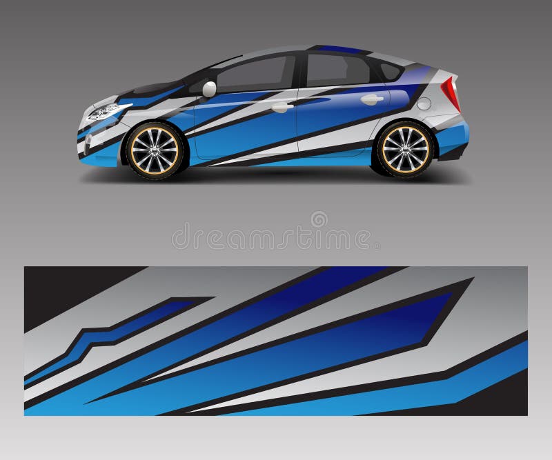 Car Decal Wrap Design Vector with Wave Element . Graphic Abstract Wave ...