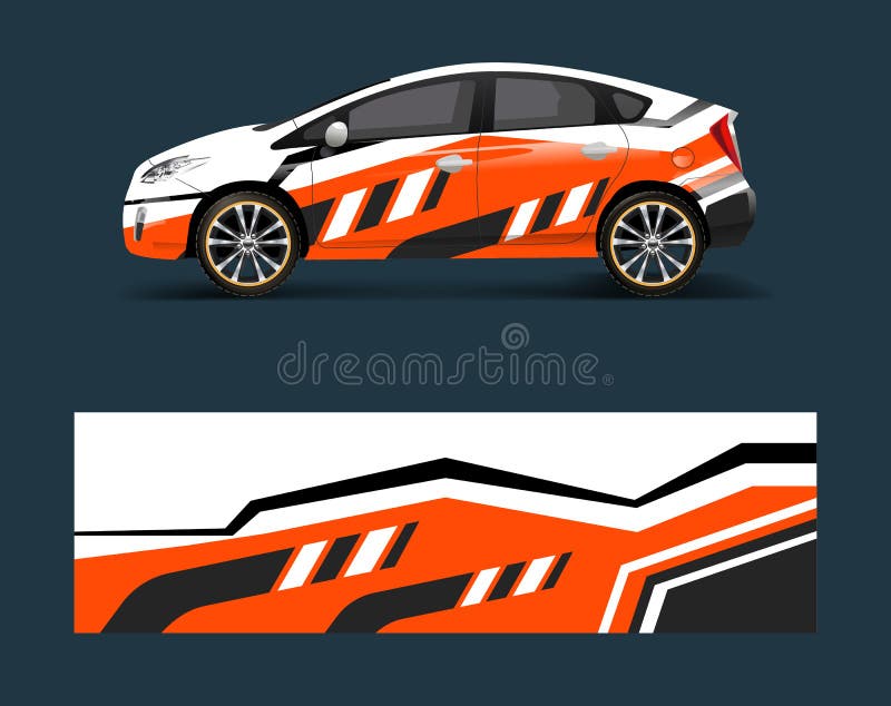 Car Decal Wrap Design Vector with Wave Element . Graphic Abstract Wave ...