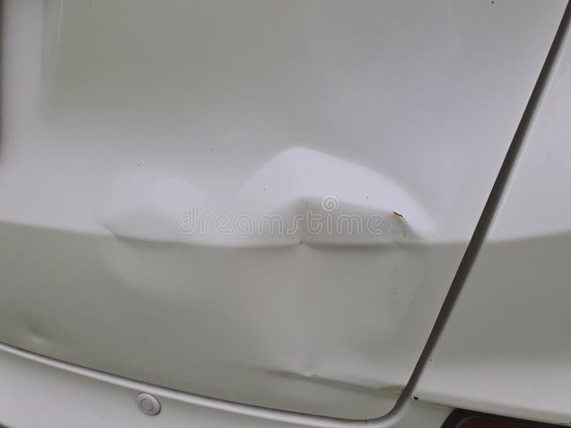Car with dent stock image. Image of dent, vehicle, detail - 258037427