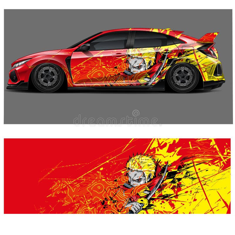 Car Design Livery Vector Abstract Vinyl Sticker Printing. Stock ...