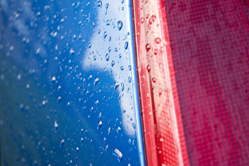 Car detail with drops stock image. Image of glass, closeup - 33277475