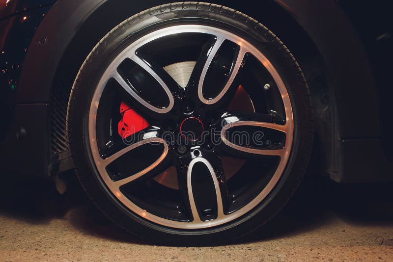 Car Detailing Series : Clean Super Car Disc-brake. Stock Photo - Image ...