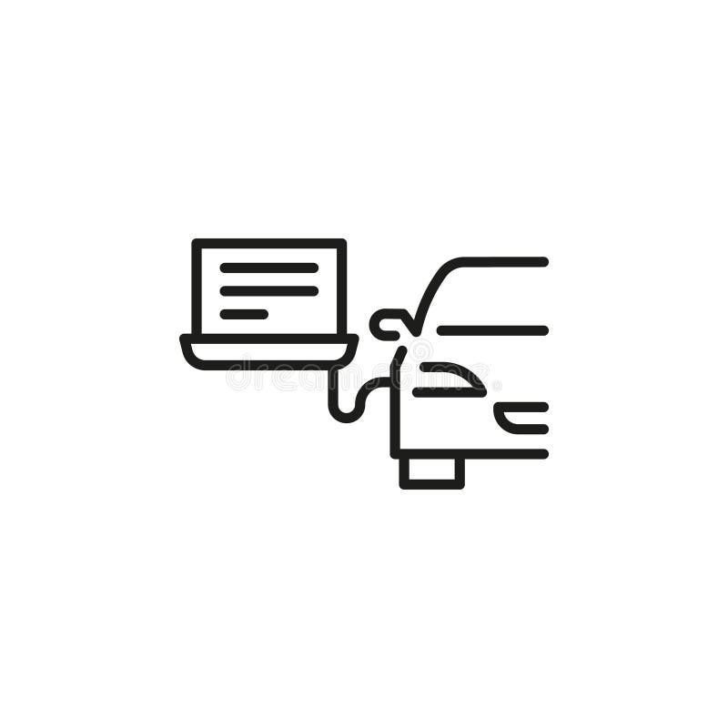 Car Diagnostic Icon stock vector. Illustration of efficiency - 323836027