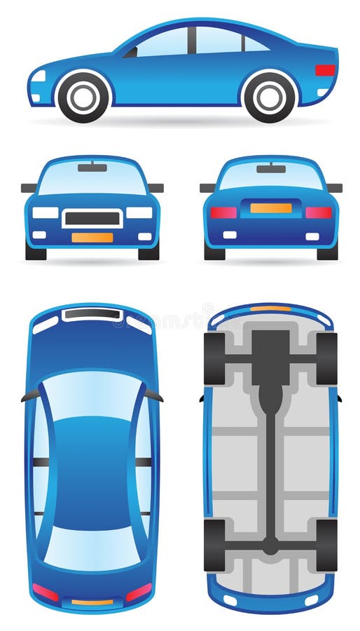 Car in different views stock vector. Illustration of wheel - 23457669 Car in different views stock vector. Illustration of wheel - 23457669