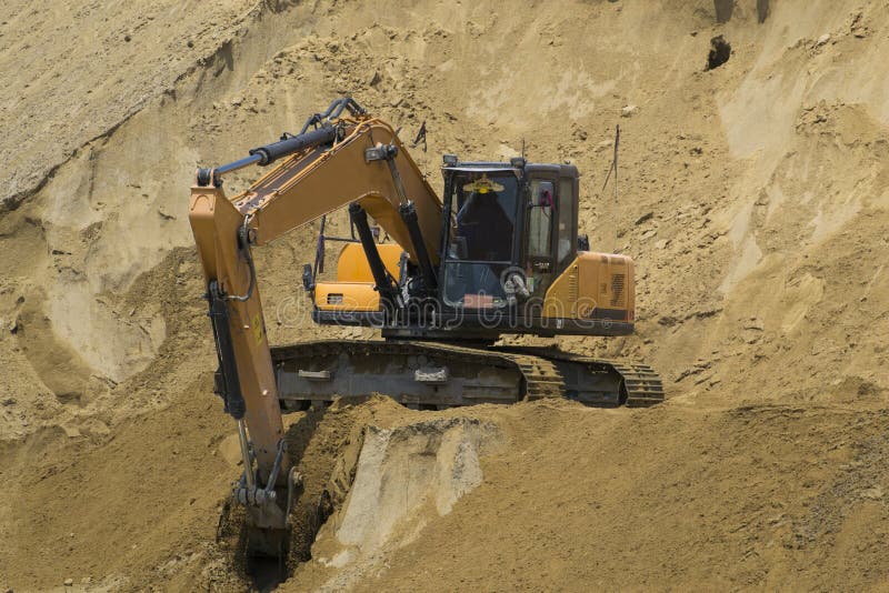 Car digging stock image. Image of mining, bulldozer, dump - 56715233