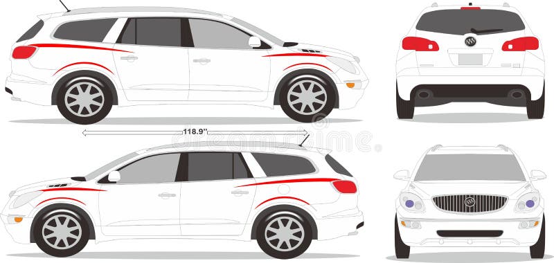 Car dimension style stock vector. Illustration of company - 91091672